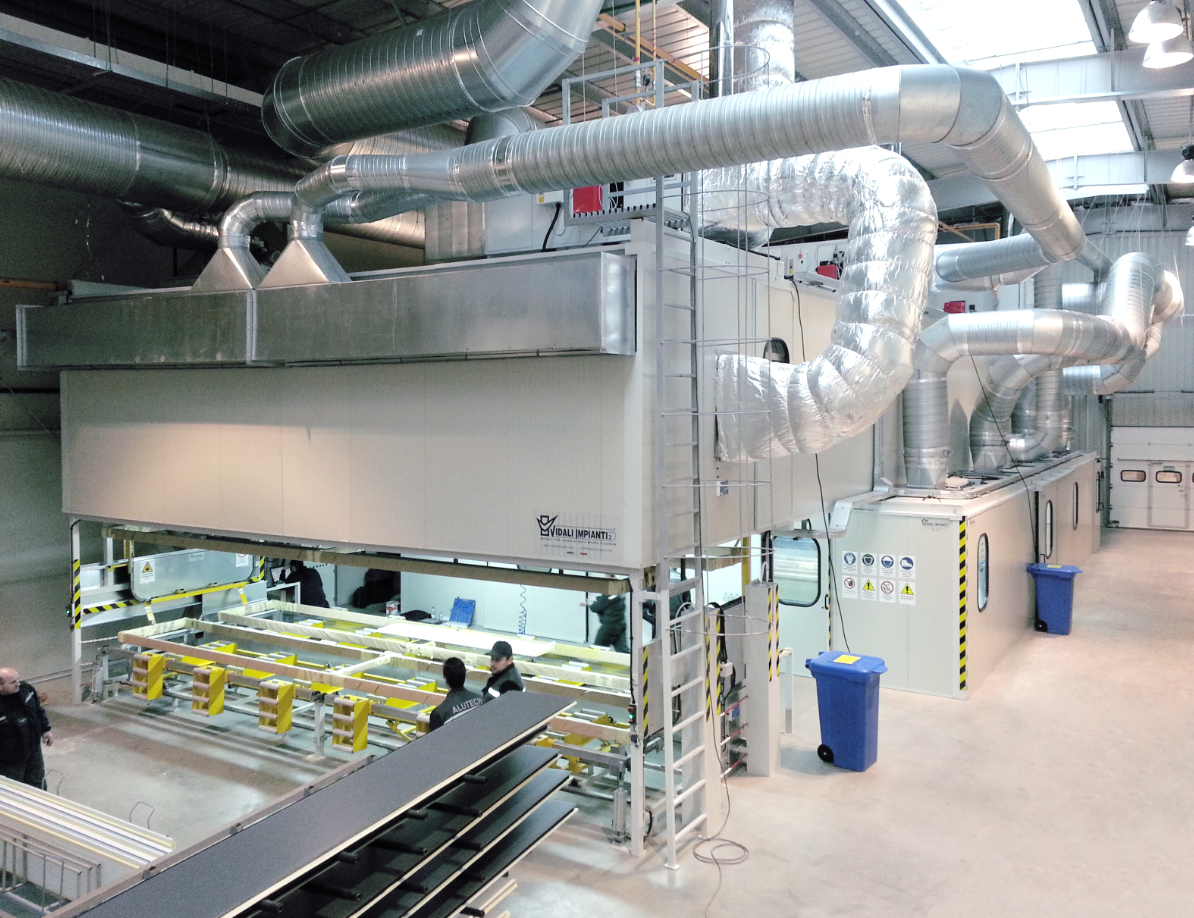 Carousel plant for handling | Vidali Finishing